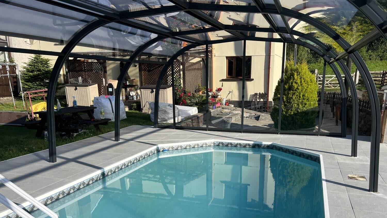 Static Pool Enclosures - Pool Cover Systems